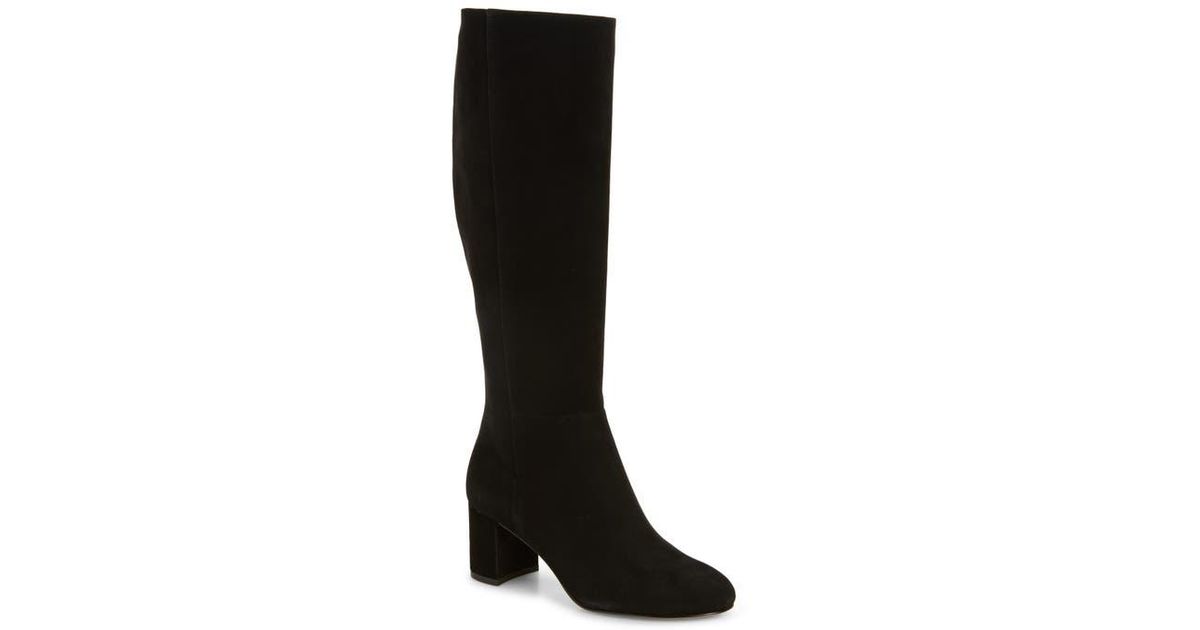 Stuart Weitzman Celina Zip Boot in Black | Lyst