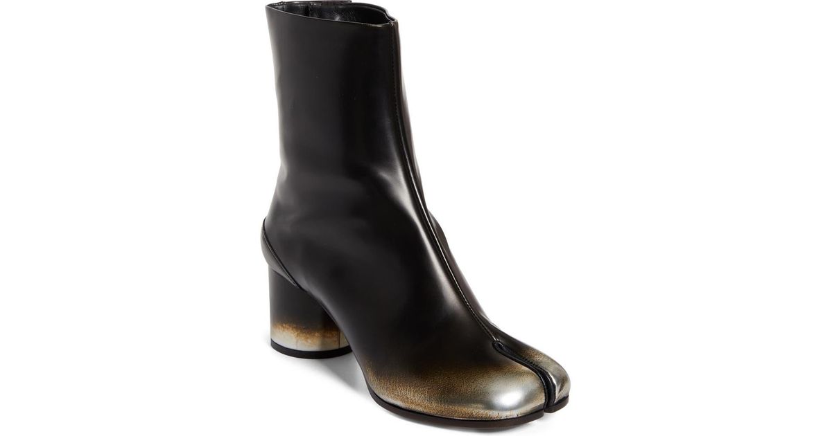 Maison Margiela Tabi Bootie in Black | Lyst