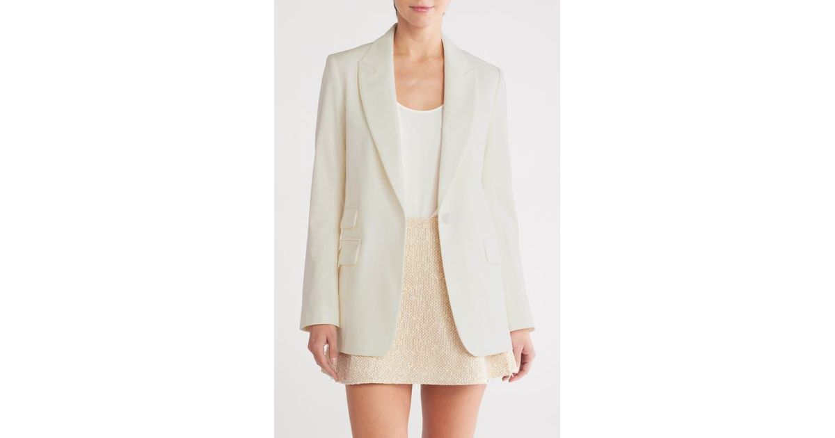 Rag & Bone Rylan Wool Blend Blazer in White | Lyst