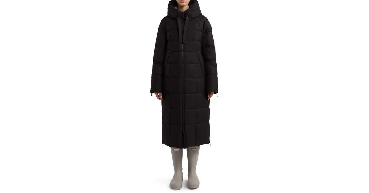 HUNTER Ireland Water Repellent Faux Shearling Lined Puffer Jacket in ...