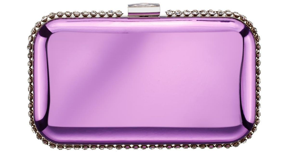 Nina Dorsey Frame Clutch in Purple | Lyst