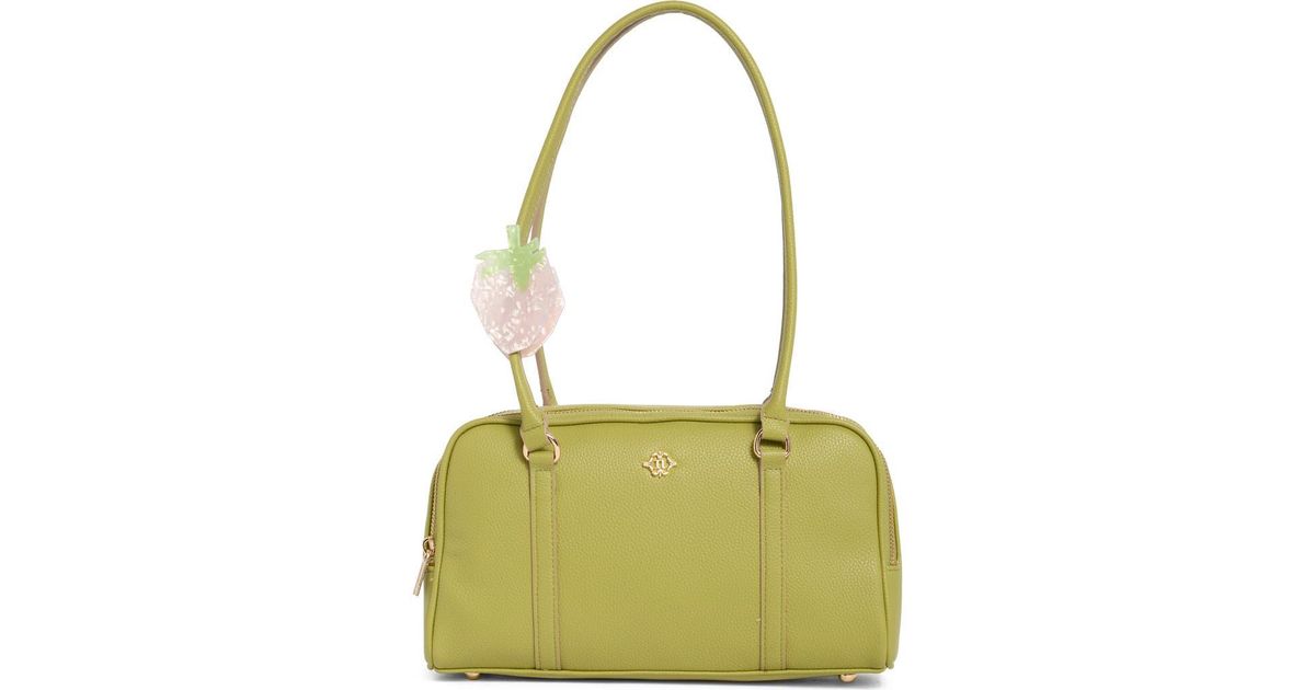 Nanette Lepore East/West Double Section Shoulder Bag in Green | Lyst