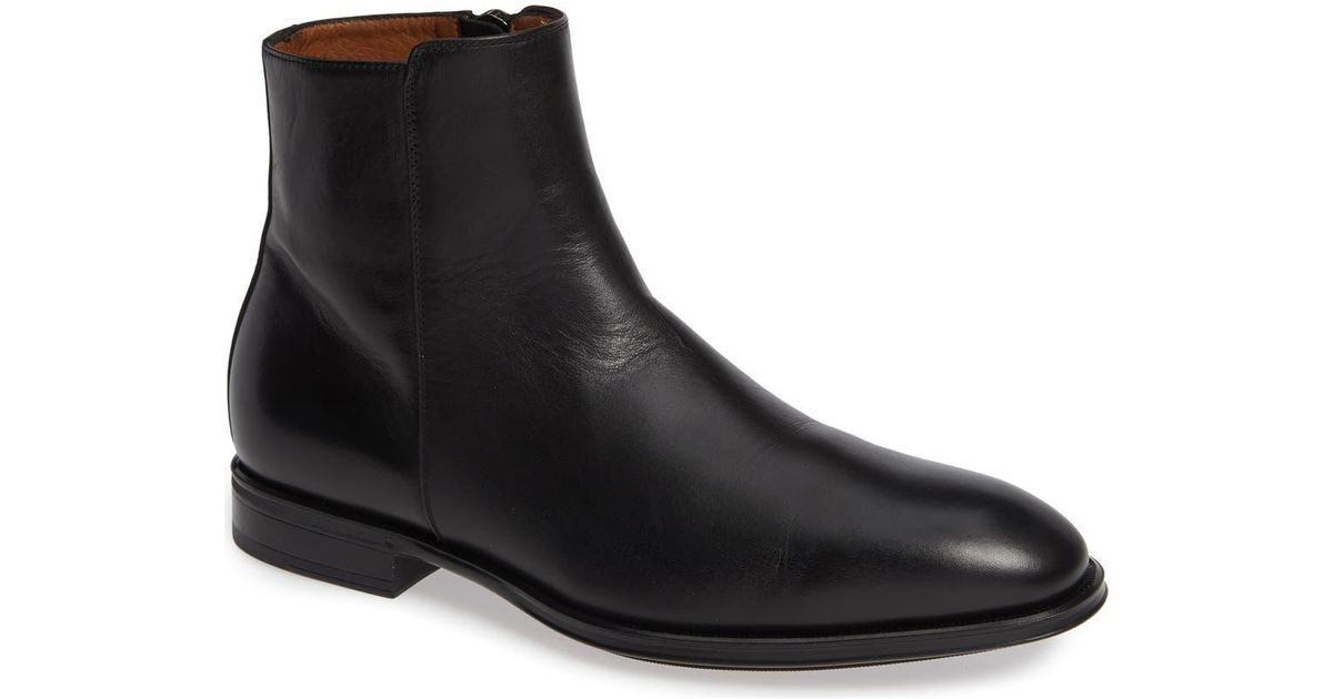 Aquatalia Daniel Water Resistant Zip Boot in Black for Men | Lyst