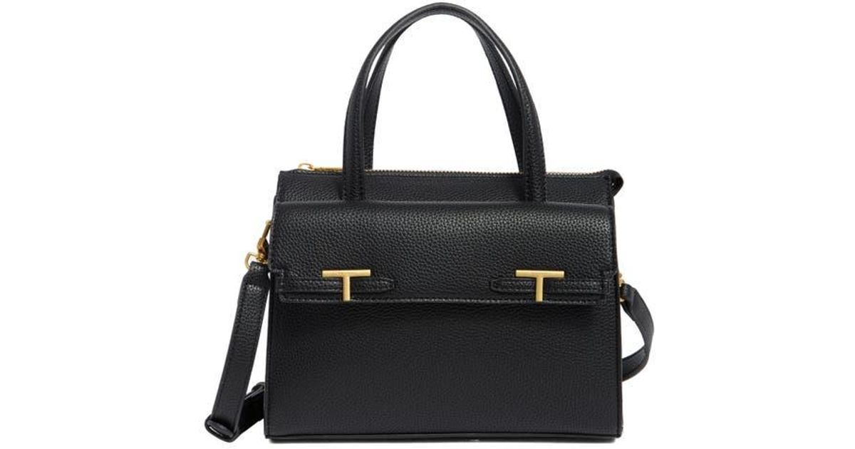Tahari Mini Satchel Bag in Black | Lyst