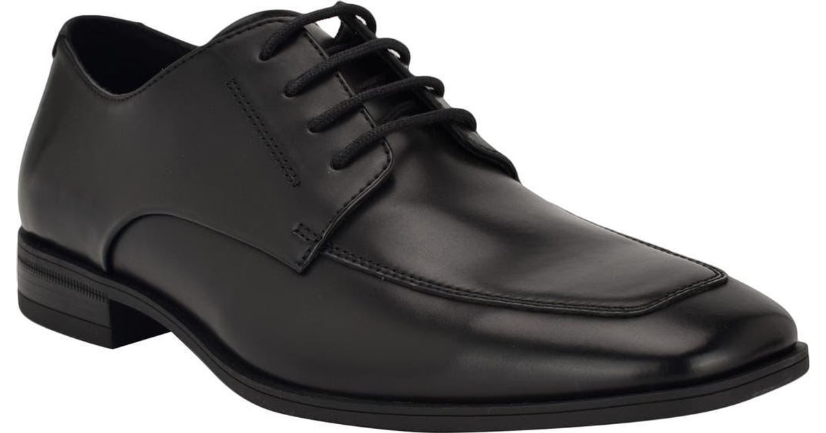 Calvin Klein Malike Square Toe Derby in Black for Men | Lyst