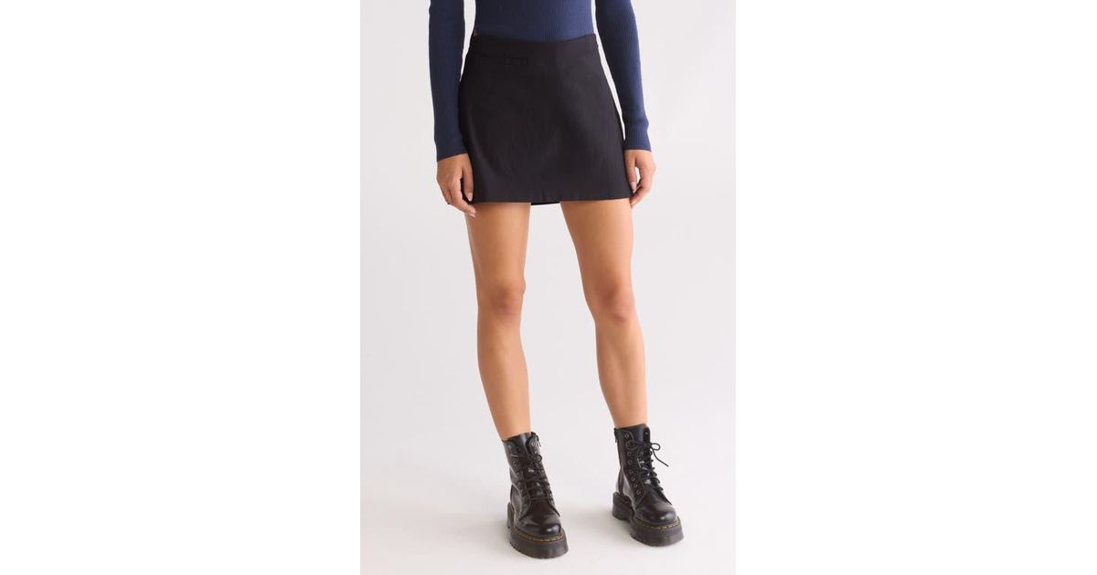 Abound Stretch Mini Skort in Black | Lyst