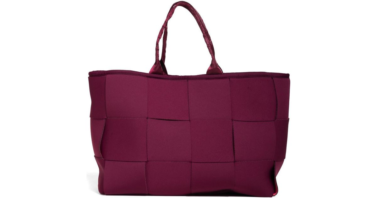 Pop Ups Brand Icon Water Resistant Woven Neoprene Tote Bag in Purple | Lyst