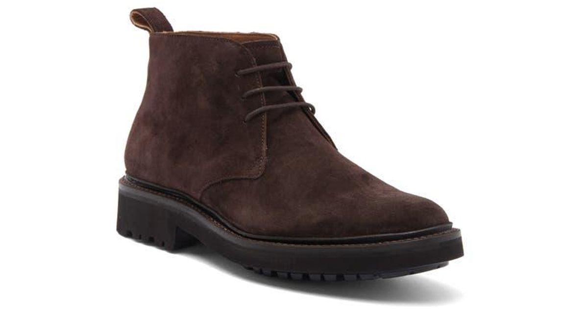 Allen Edmonds Suede Chukka Lace-Up Boots in Brown for Men | Lyst