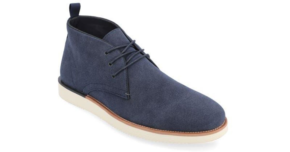 Vance Co. Jimmy Plain Toe Vegan Leather Chukka Boot in Blue for Men | Lyst