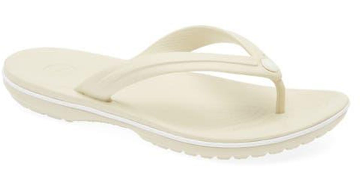 Crocs™ Gender Inclusive Crocband Flip Flop in White | Lyst