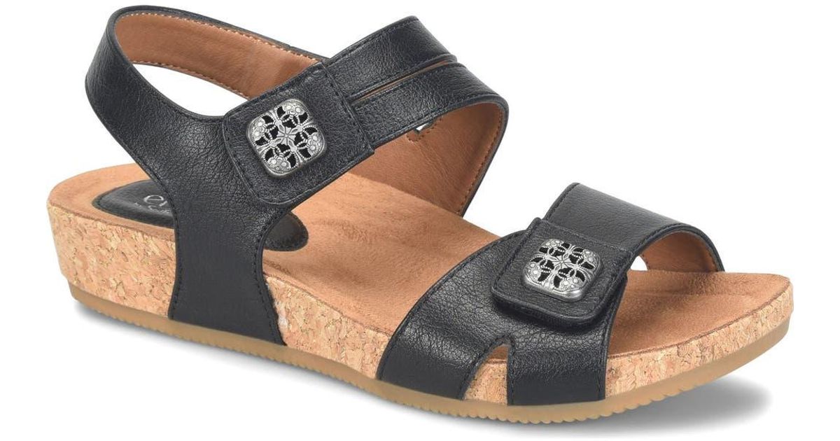 EuroSoft Gallantin Wedge Sandal in Blue | Lyst