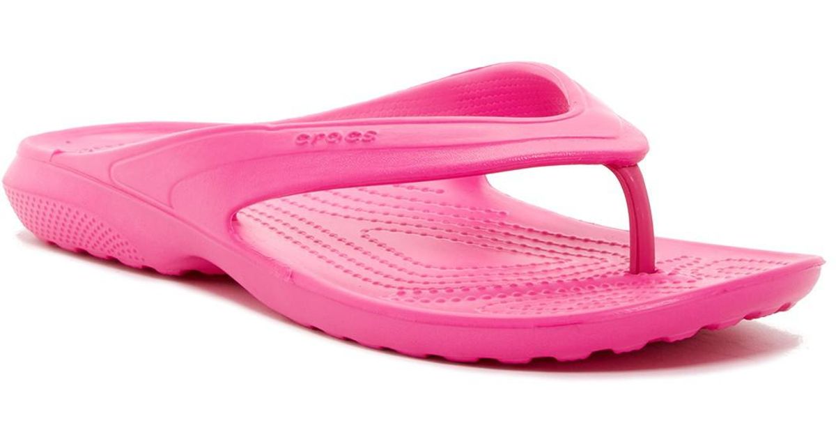 Crocs™ Classic Flip Flop In Pink Lyst
