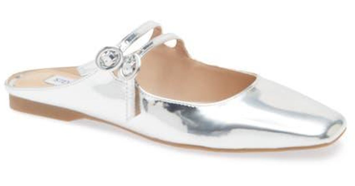 Steve Madden Remee Mary Jane Mule in White | Lyst