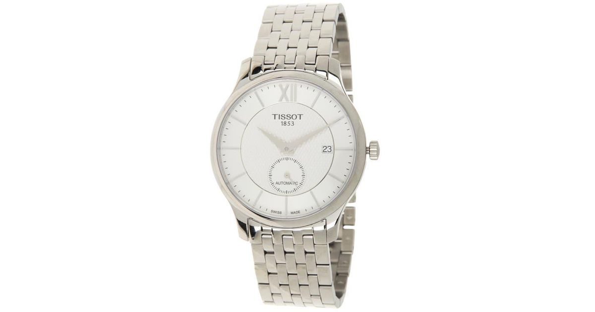 Tissot Tradition Automatic Small Second Bracelet Watch, 40Mm in Gray ...