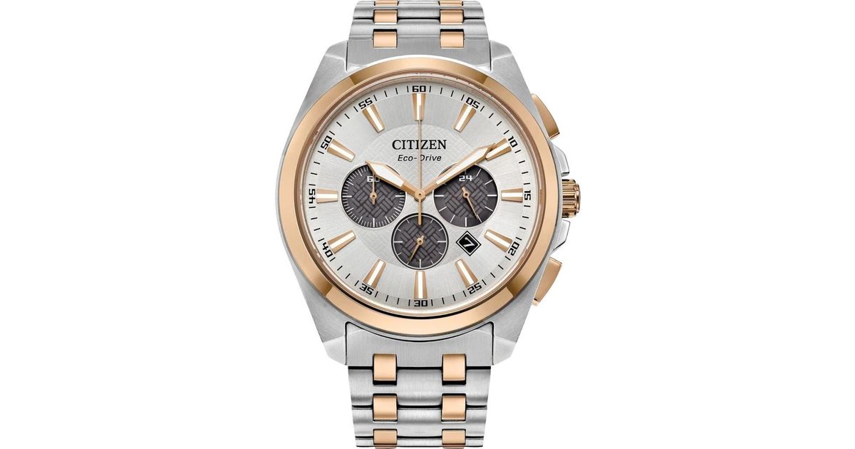 Citizen Classic Eco-Drive Two-Tone Bracelet Watch, 41Mm X 11.83Mm in ...