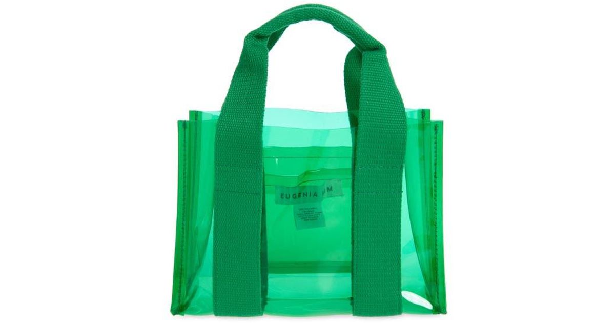 Eugenia Kim Toto Transparent Mini Tote Bag in Green | Lyst