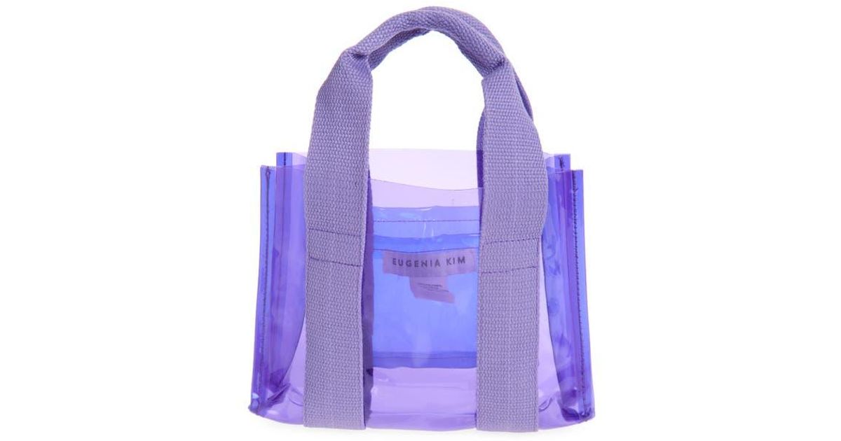 Eugenia Kim Toto Transparent Mini Tote Bag in Purple | Lyst