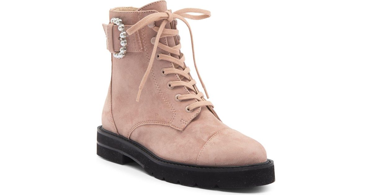 Stuart Weitzman Piper Lug Sole Boot in Brown | Lyst