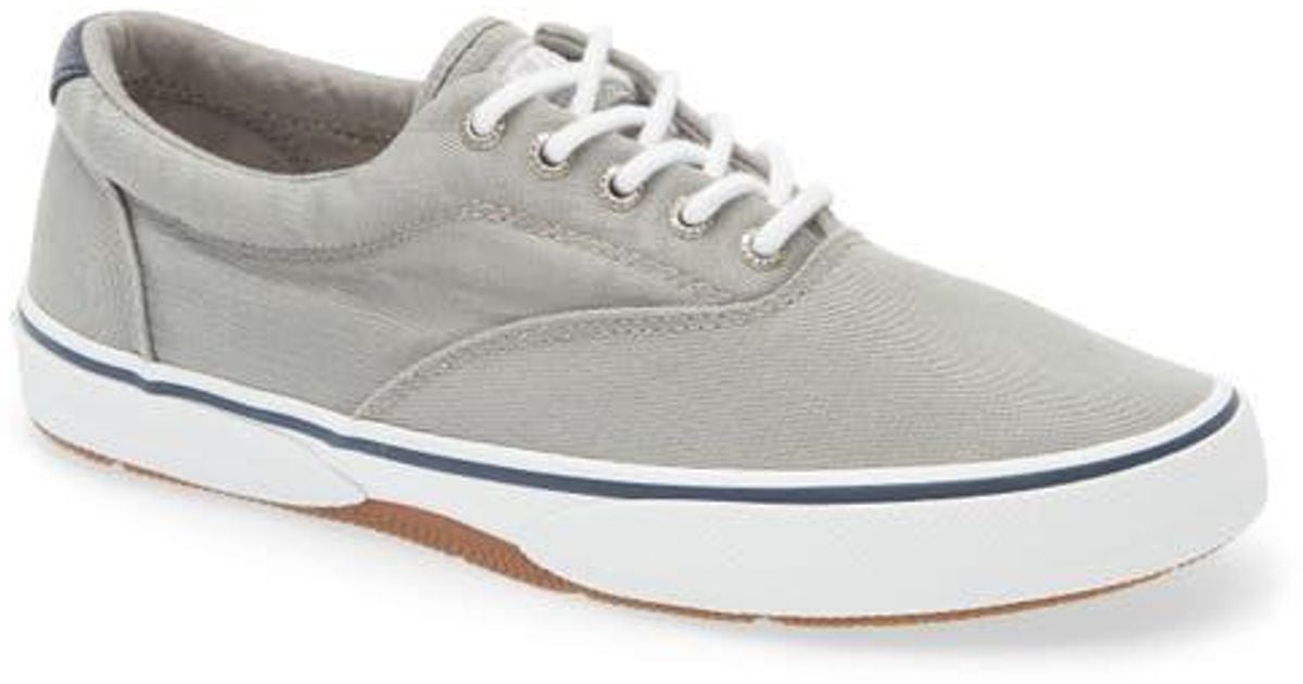 Sperry Top-Sider Halyard Saltwashed Low Top Sneaker in White for Men | Lyst