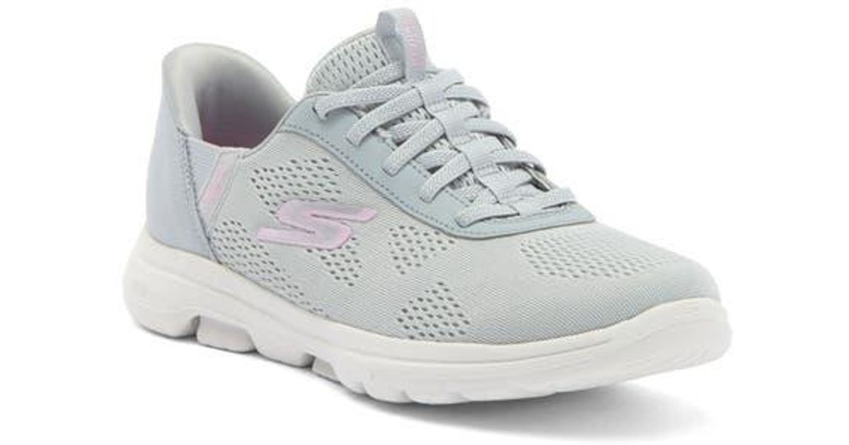 Skechers Swift-Fit Go Walk 5 Sneaker in White | Lyst
