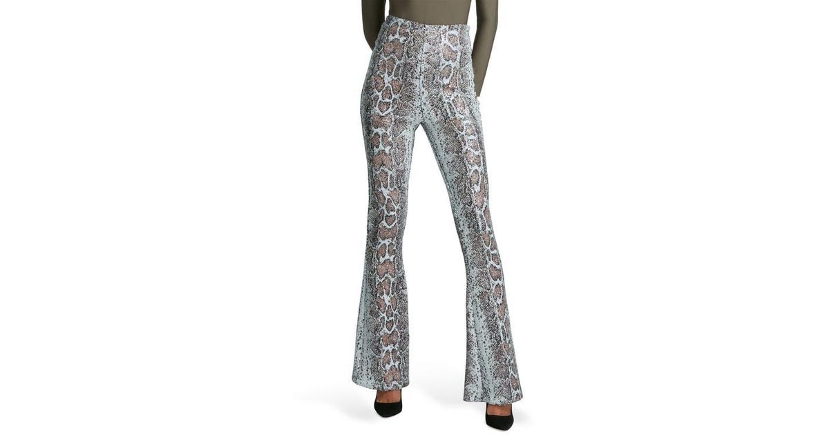 Commando Sequin Animal Flare Leggings in Gray | Lyst
