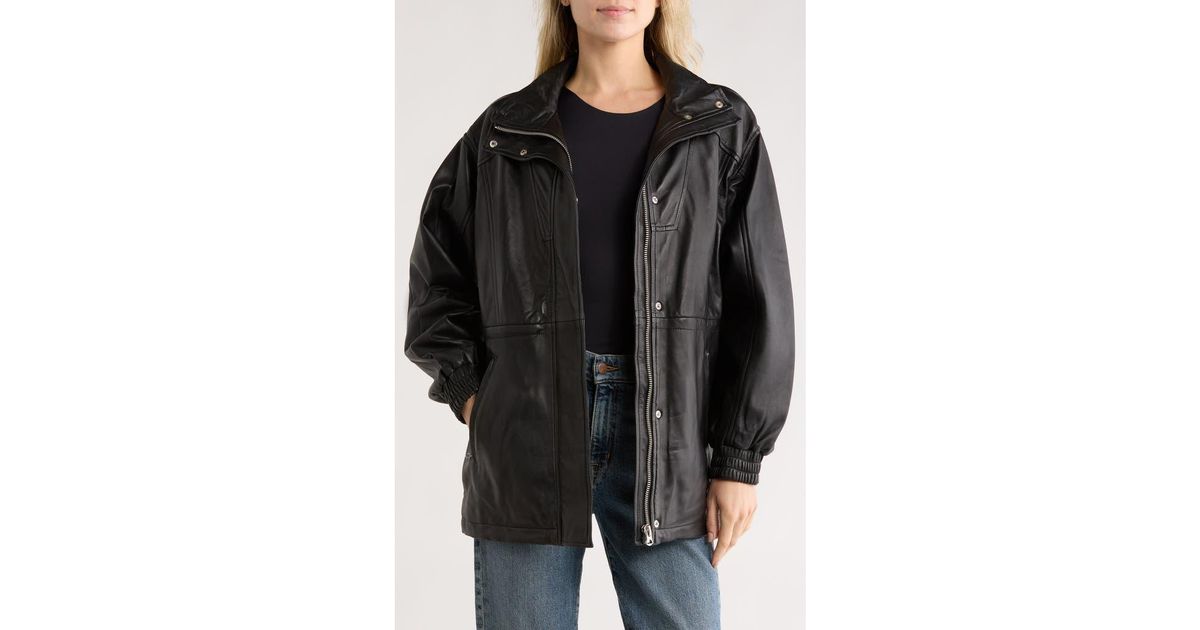 Rag & Bone Millie Leather Jacket in Black | Lyst