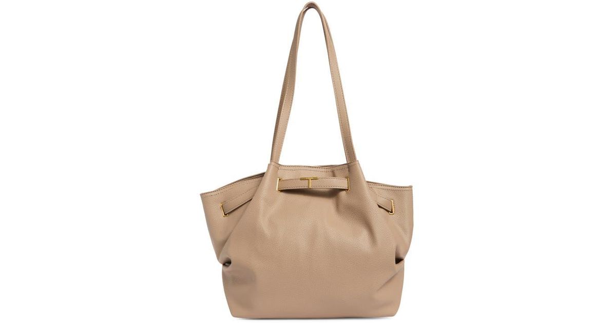 Tahari Logo Tote in Natural | Lyst