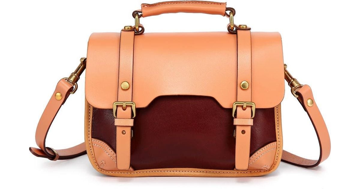Old Trend Alder Leather Mini Satchel in Brown | Lyst