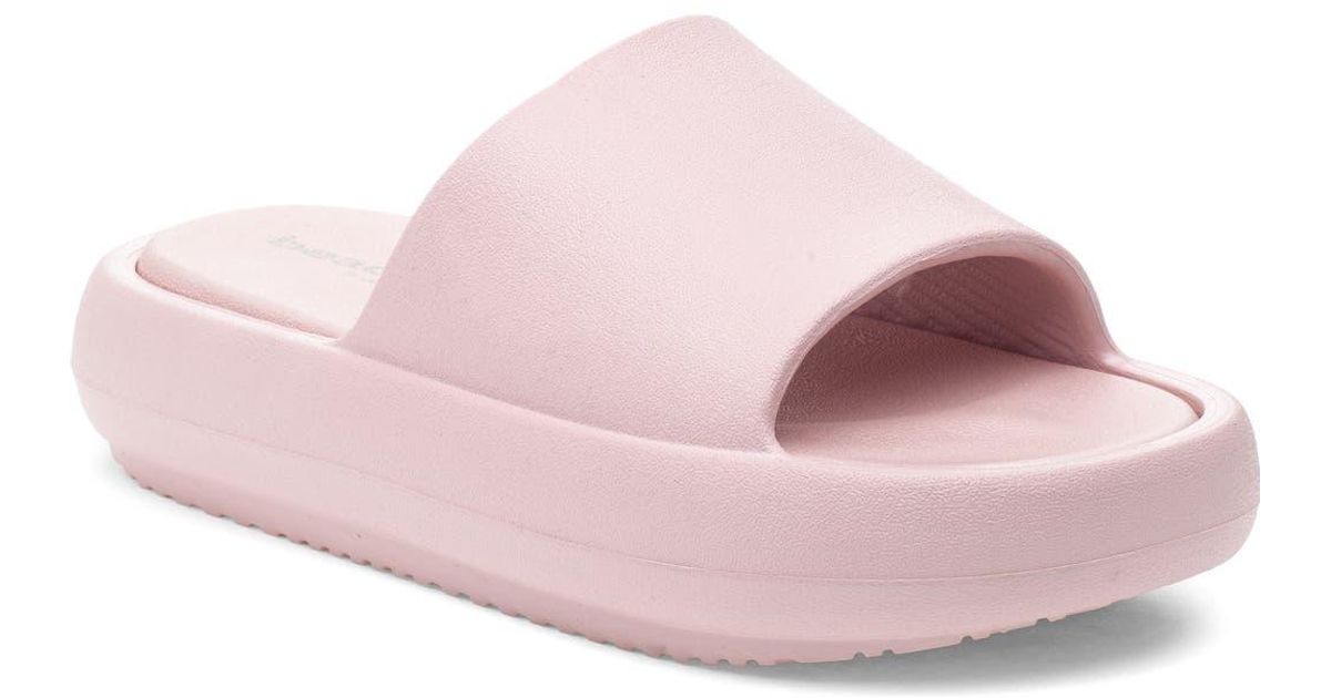 beach slides by J/SLIDES Beach Slides Squish Slide Sandal in Pink | Lyst