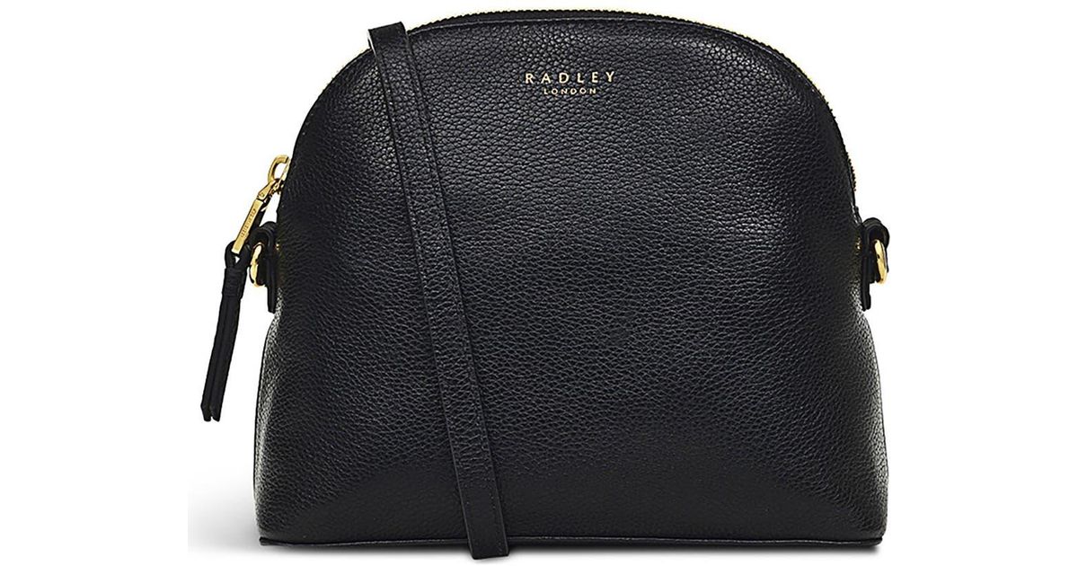 Radley Chelsea Mini Leather Crossbody Bag in Black | Lyst