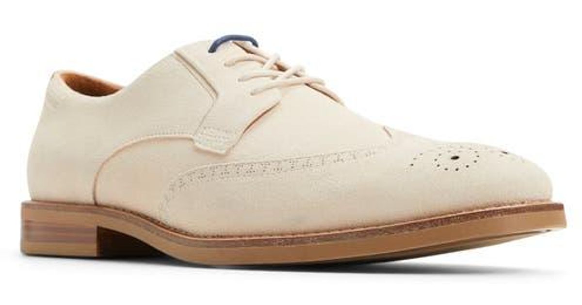 Ted Baker Hackney Wingtip Derby in White for Men | Lyst