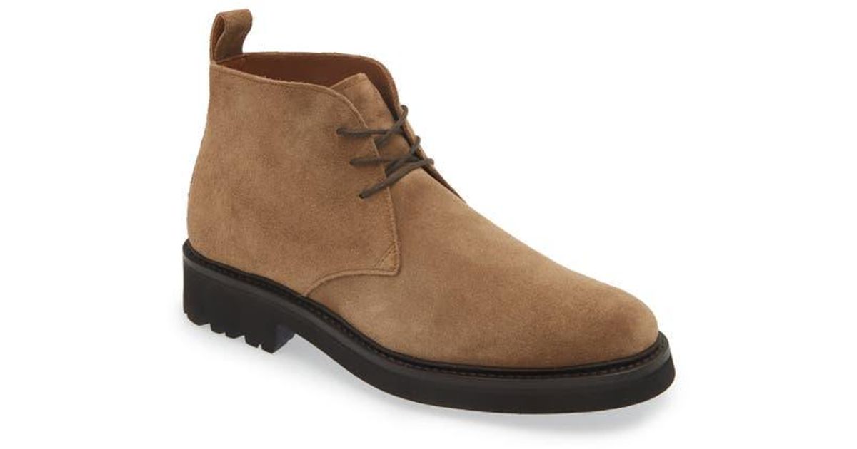 Allen Edmonds Suede Chukka Lace-Up Boots in Brown for Men | Lyst