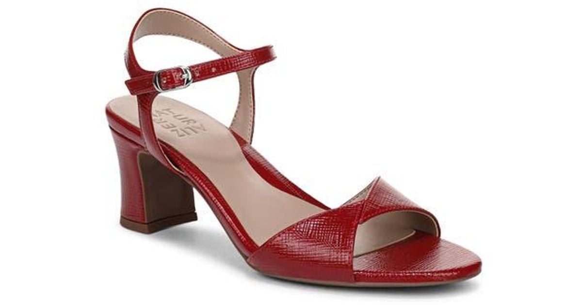 Naturalizer Nyla Sandal in Red | Lyst