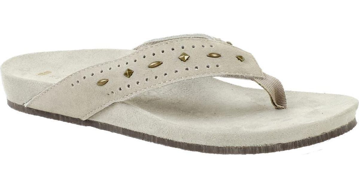 Revitalign Kena Stud Orthotic Flip Flop in White | Lyst