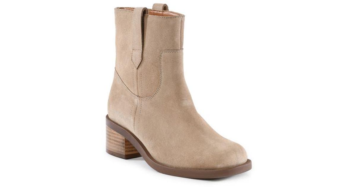 Seychelles Curl Up Leather Boot in Natural | Lyst