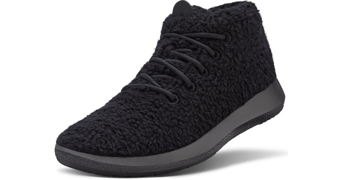 ALLBIRDS Wool Runner Up Double Fluff Sneaker in Black | Lyst
