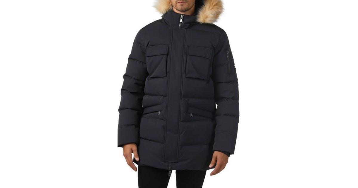 Pajar Hamilton Water Repellent Quilted Jacket With Faux Fur Trim in ...