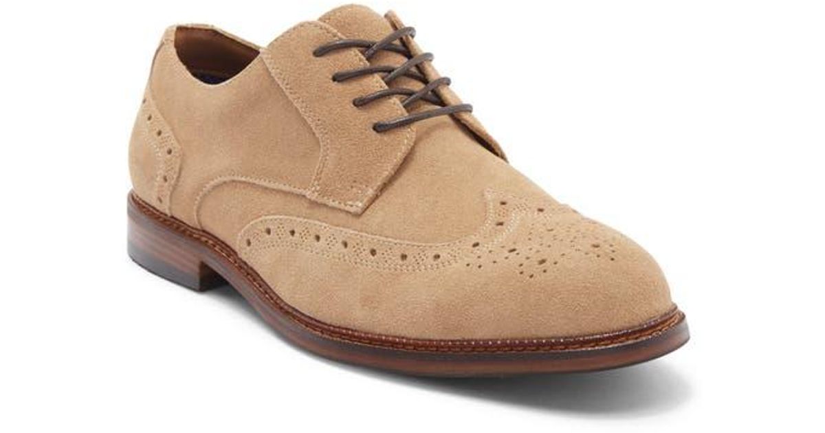 Steve Madden Eferm Wingtip Derby in Brown for Men | Lyst