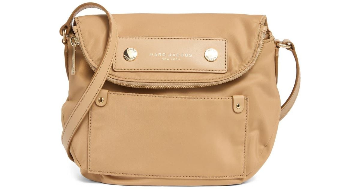Marc Jacobs Preppy Nylon Mini Natasha Crossbody Bag in Natural | Lyst