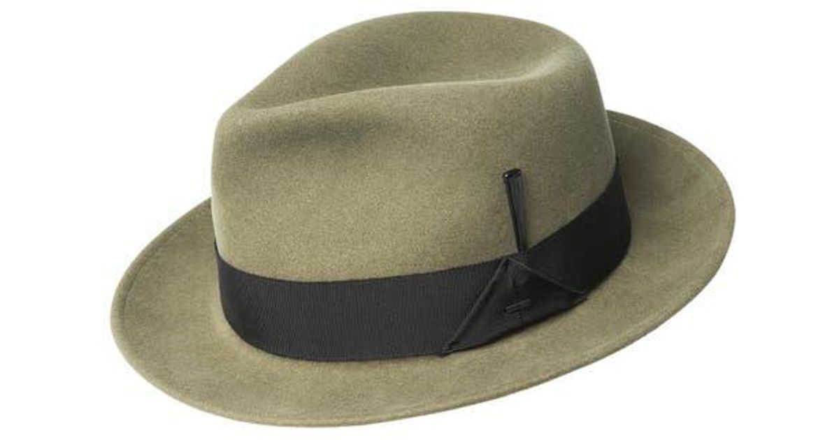 Bailey Elite Velour Wool Felt Hat in Green for Men | Lyst