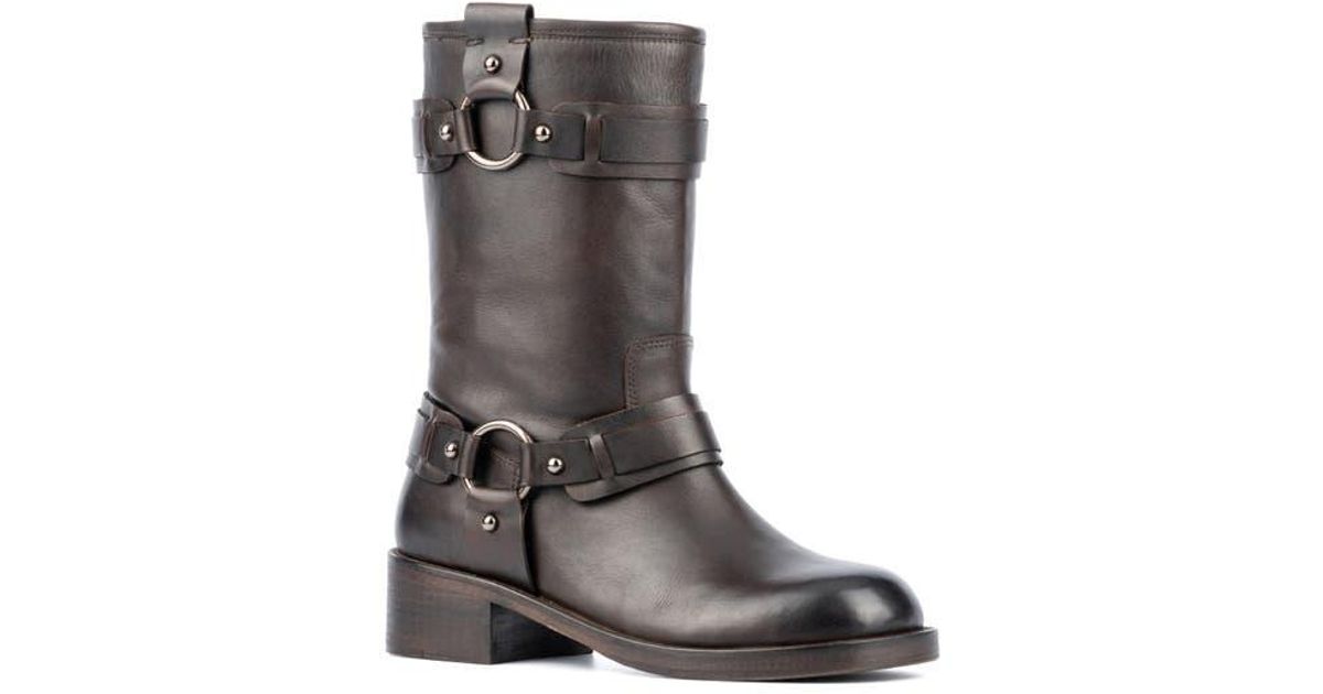 Vintage Foundry Augusta Harness Strap Boot in Brown | Lyst