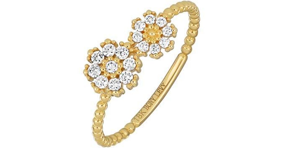 Bony Levy Mykonos Diamond Trend Ring in Metallic | Lyst