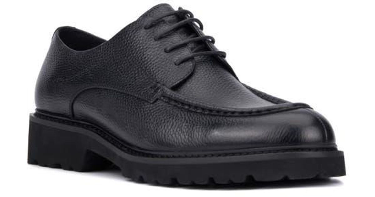 Vintage Foundry Bennett Moc Toe Derby in Black for Men | Lyst