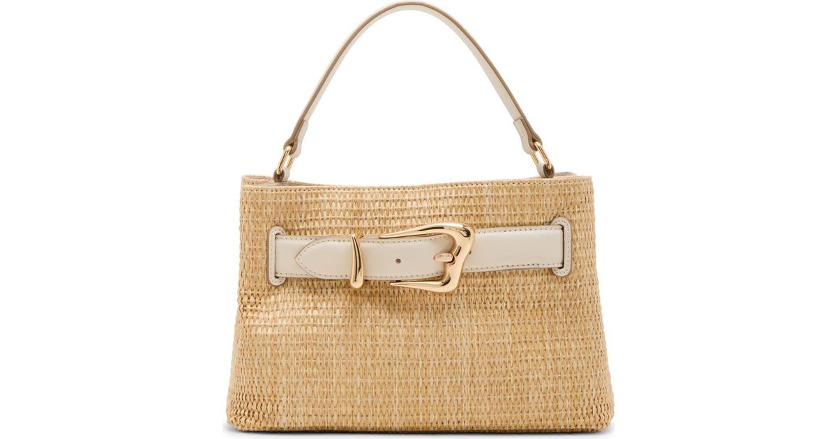 Anne Klein Woven Strap Top Handle Satchel in Metallic | Lyst