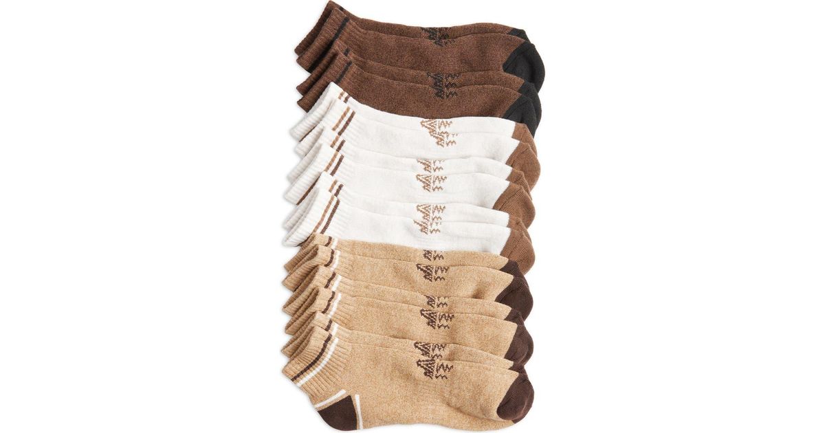 Rainforest Assorted 8-Pack Quarter Socks in Brown for Men | Lyst