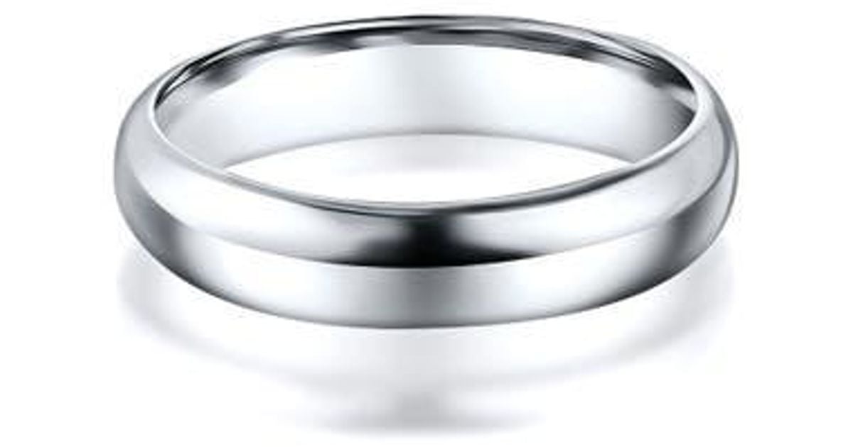 Best Silver Plaid Dome Band Ring in Blue | Lyst