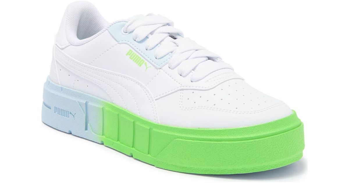 PUMA Cali Court Platform Sneaker in Green | Lyst