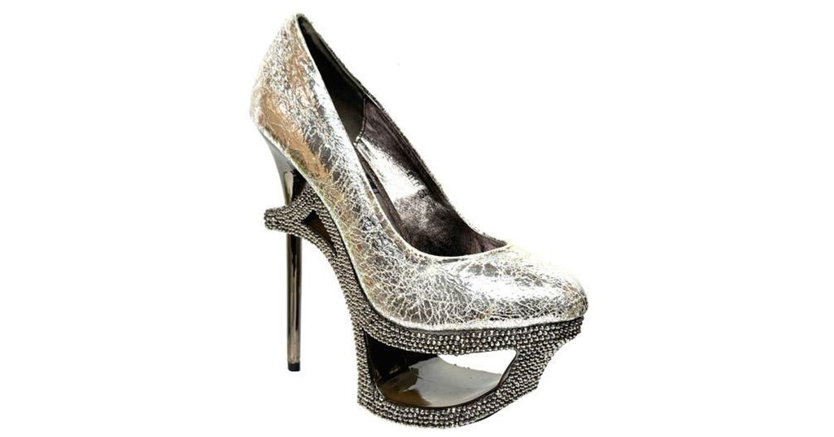 Lady Couture Platform Stiletto Pump in Metallic | Lyst