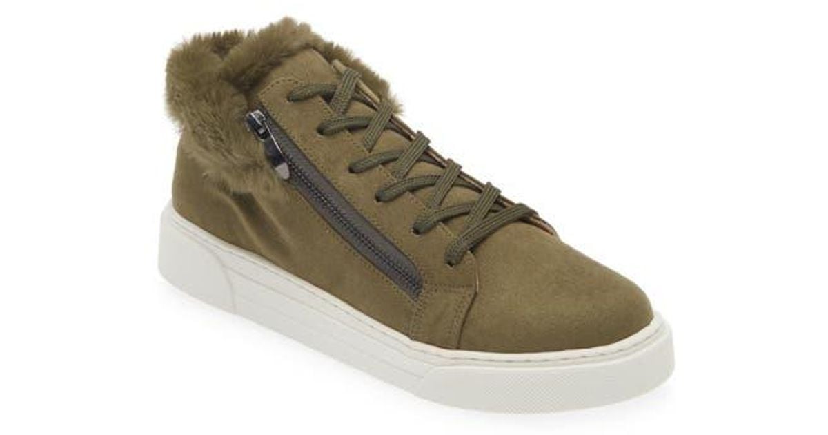 Love Rio Debbie Faux Fur Zip Sneaker | Lyst