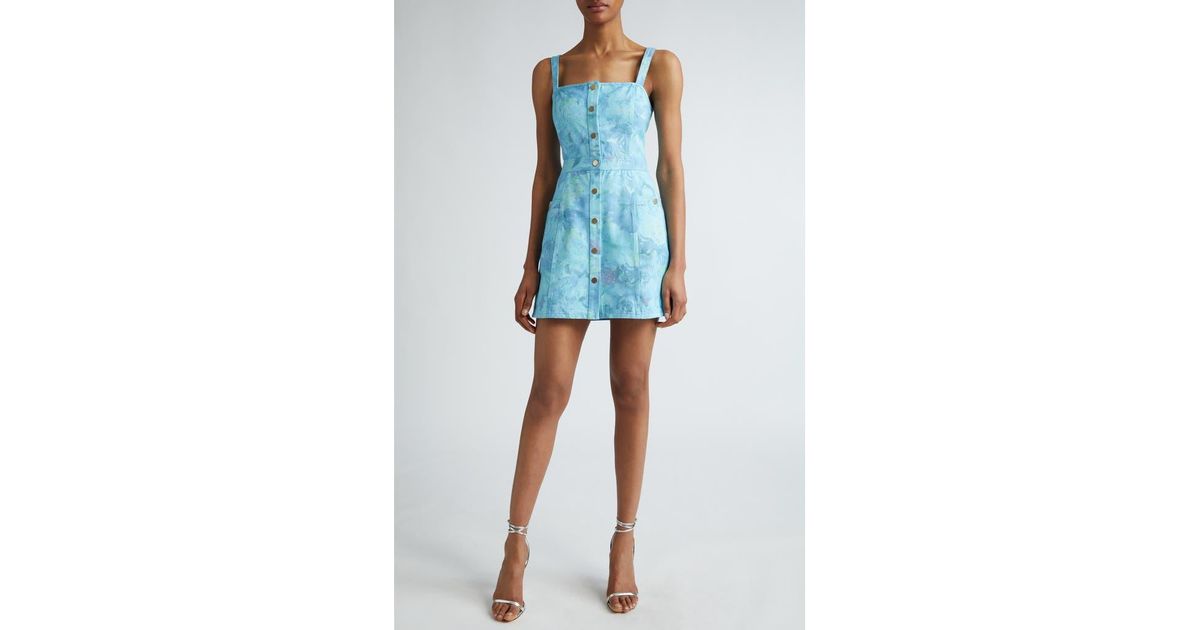 Ramy Brook Kelly Snap Front Dress in Blue | Lyst